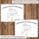 Printable Equestrian Certificate of Achievement & Horse Certificate of – Cloudberry Stables