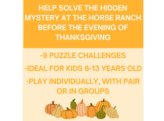 Printable Escape Room game for kids -Trot into Thanksgiving ...